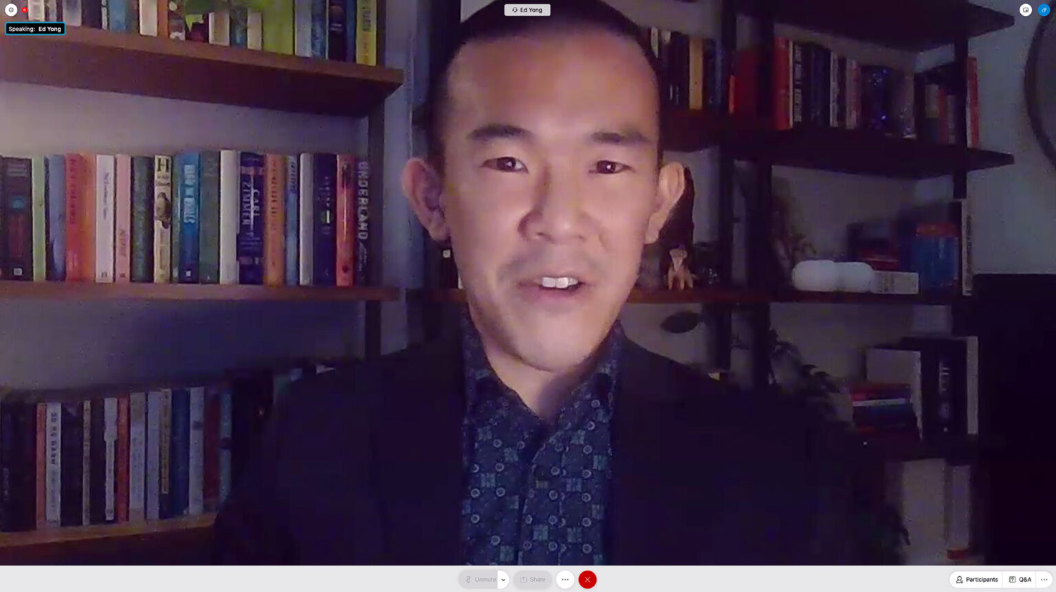 Ed Yong describes pandemic's harsh reality during Tanner Forum keynote ...