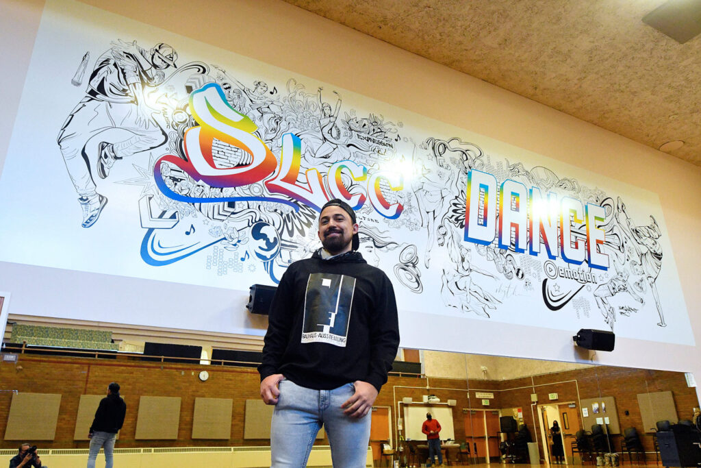 Photos: SLCC dance studio gets new mural - The Globe