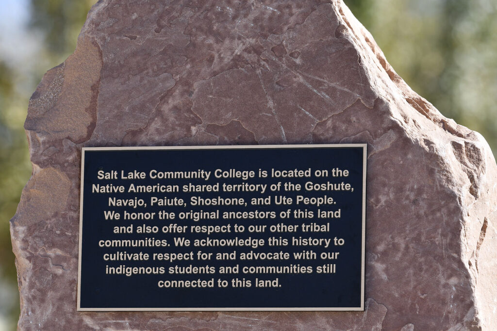 SLCC unveils land acknowledgement plaques - The Globe
