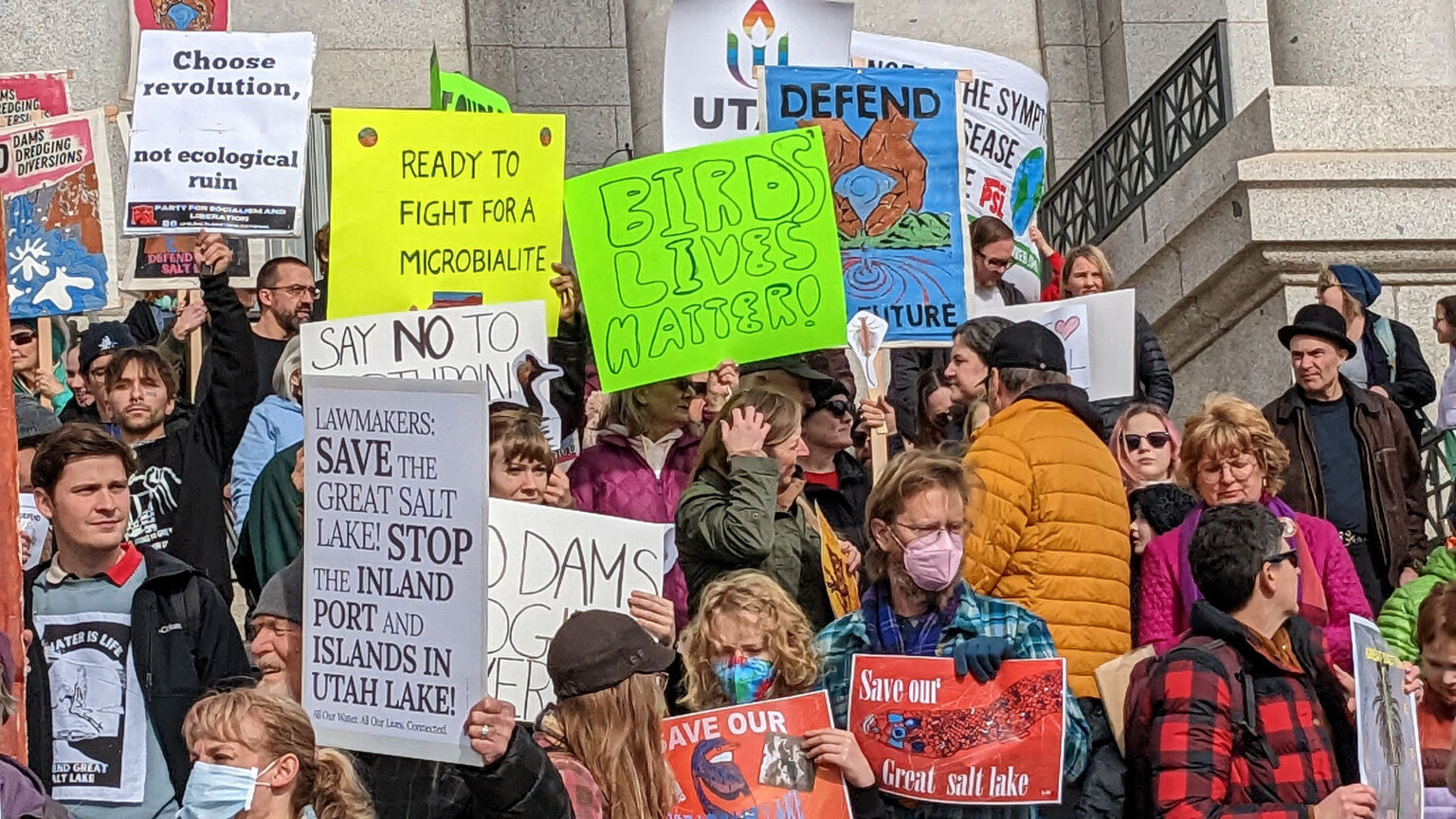 Hundreds protest at the Capitol to demand legislative action that helps ...