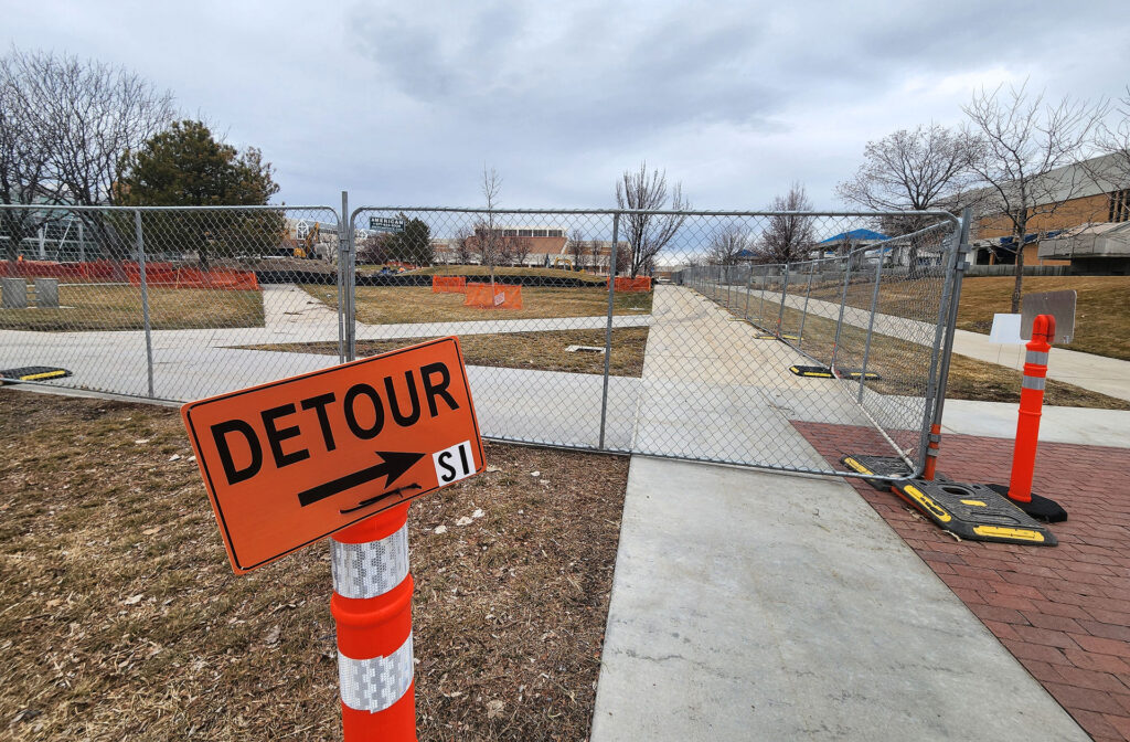 Students can expect a new plaza area at the Redwood campus this fall ...
